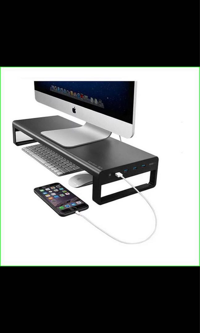 Laptop Riser Stand with USB Hub and Phone Charging, Computers & Tech ...