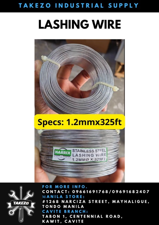 Lashing Wire, Commercial & Industrial, Industrial Equipment on Carousell