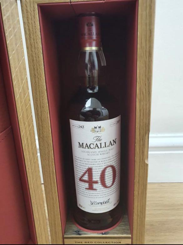 Macallan the red collection 40 year, Food & Drinks, Alcoholic Beverages ...