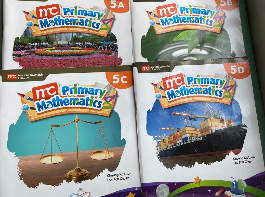 MC primary Mathematics 5A, 5B, 5C, 5D, 興趣及遊戲, 書本 & 文具, 教科書 - Carousell