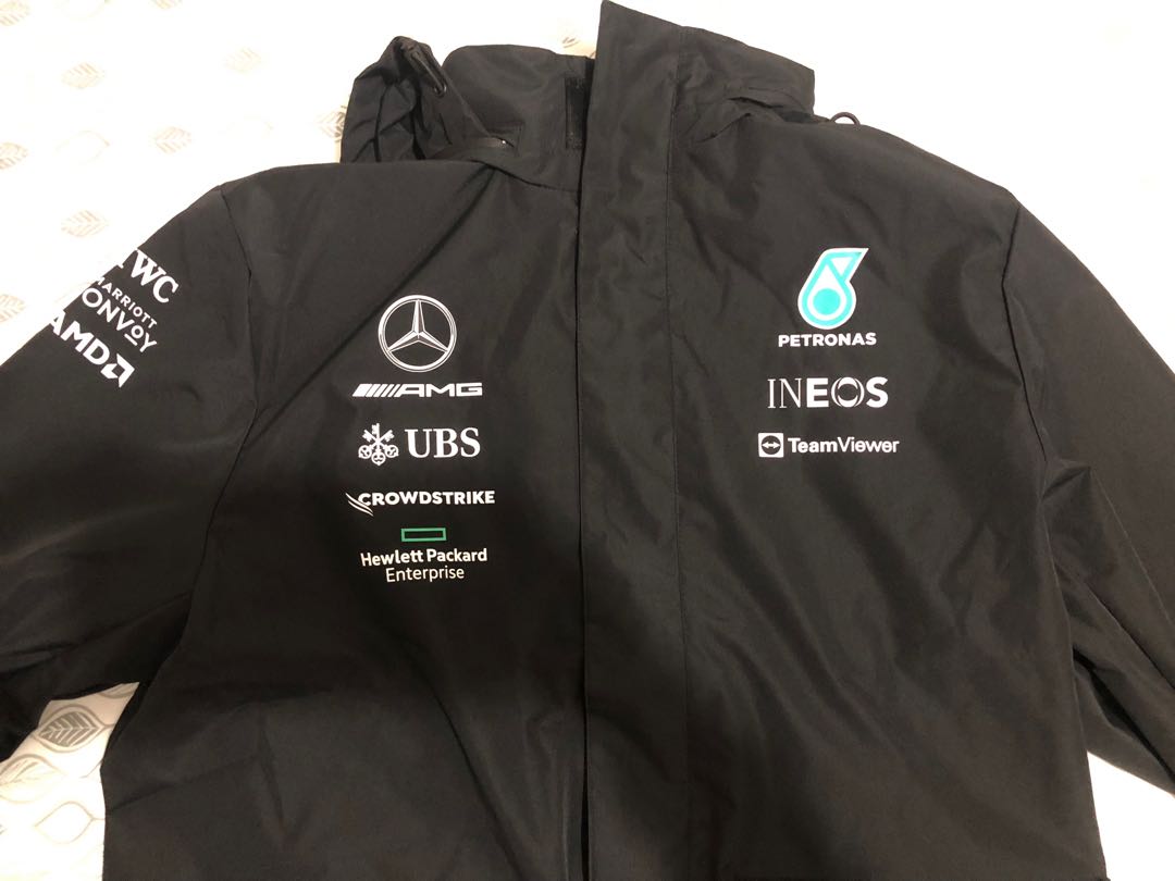 Formula 1 Mercedes Team Rain Jacket 2022, Men's Fashion, Coats, Jackets ...