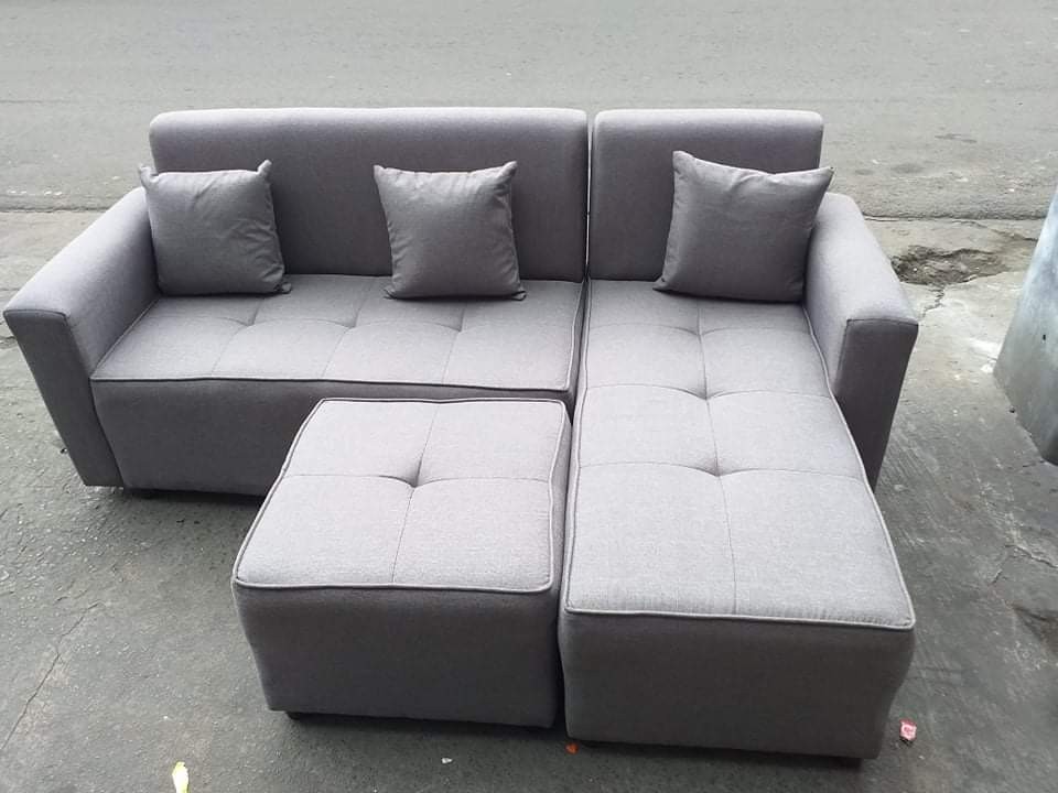 Mini Sofa L Shape 73*48 inches, Furniture & Home Living, Furniture ...