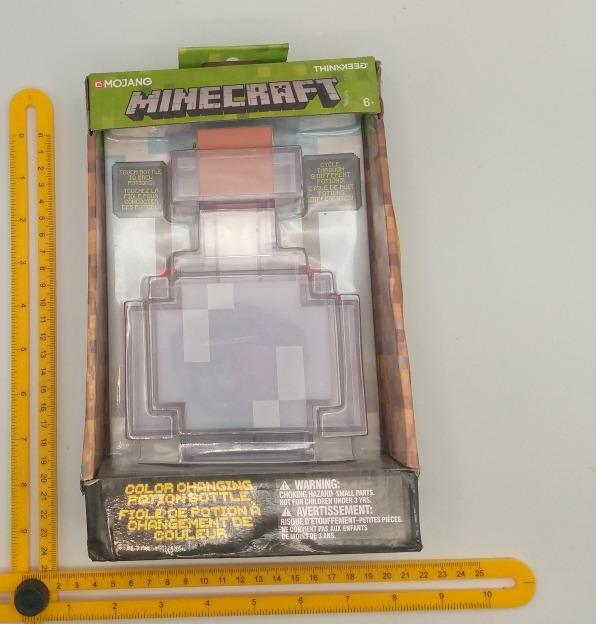 MOJANG ThinkGeek Minecraft Game Colour Changing Potion Bottle Light Up ...