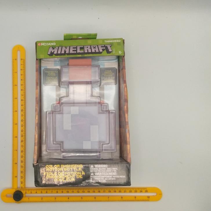 MOJANG ThinkGeek Minecraft Game Colour Changing Potion Bottle Light Up ...