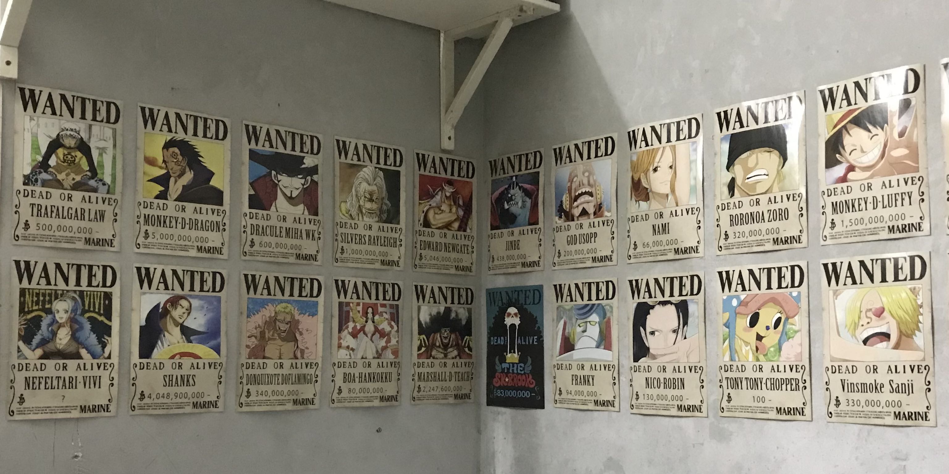 One Piece Wanted Posters 2022