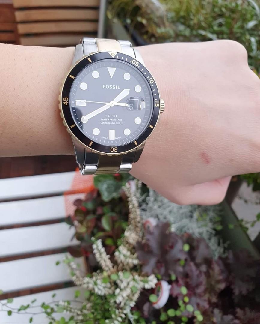 Original Fossil FS5653 FB-01 TWO TONE Watch, Men's Fashion, Watches ...