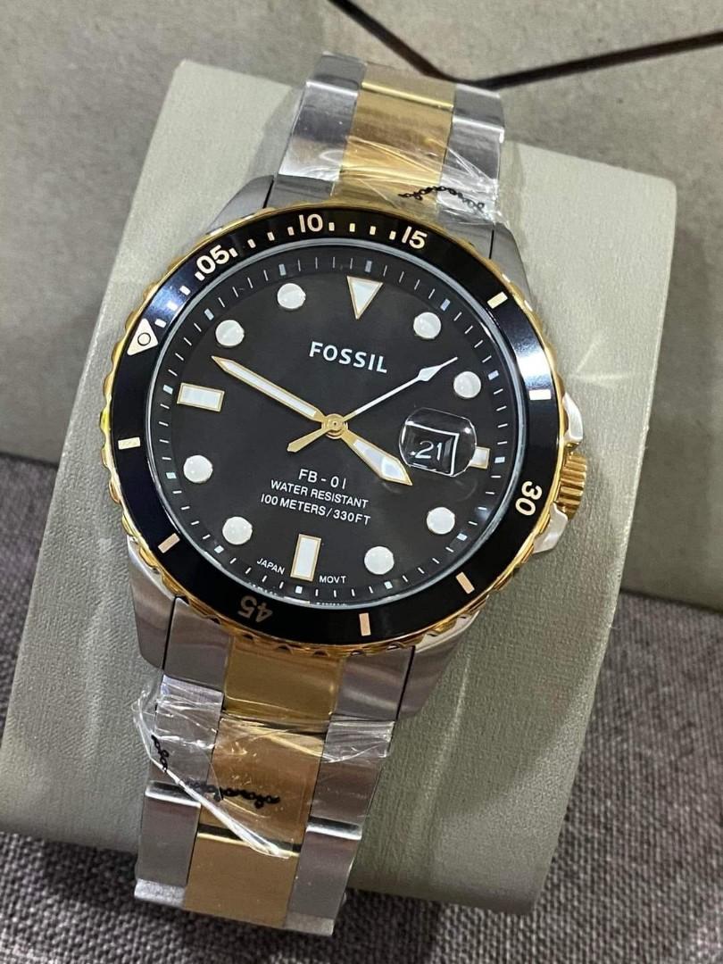 Original Fossil FS5653 FB-01 TWO TONE Watch, Men's Fashion, Watches ...