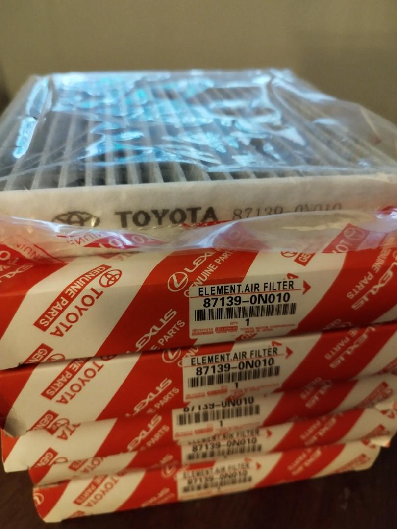 Original Toyota Carbon Air filter #87139-30040 #87139-0N010 on Carousell