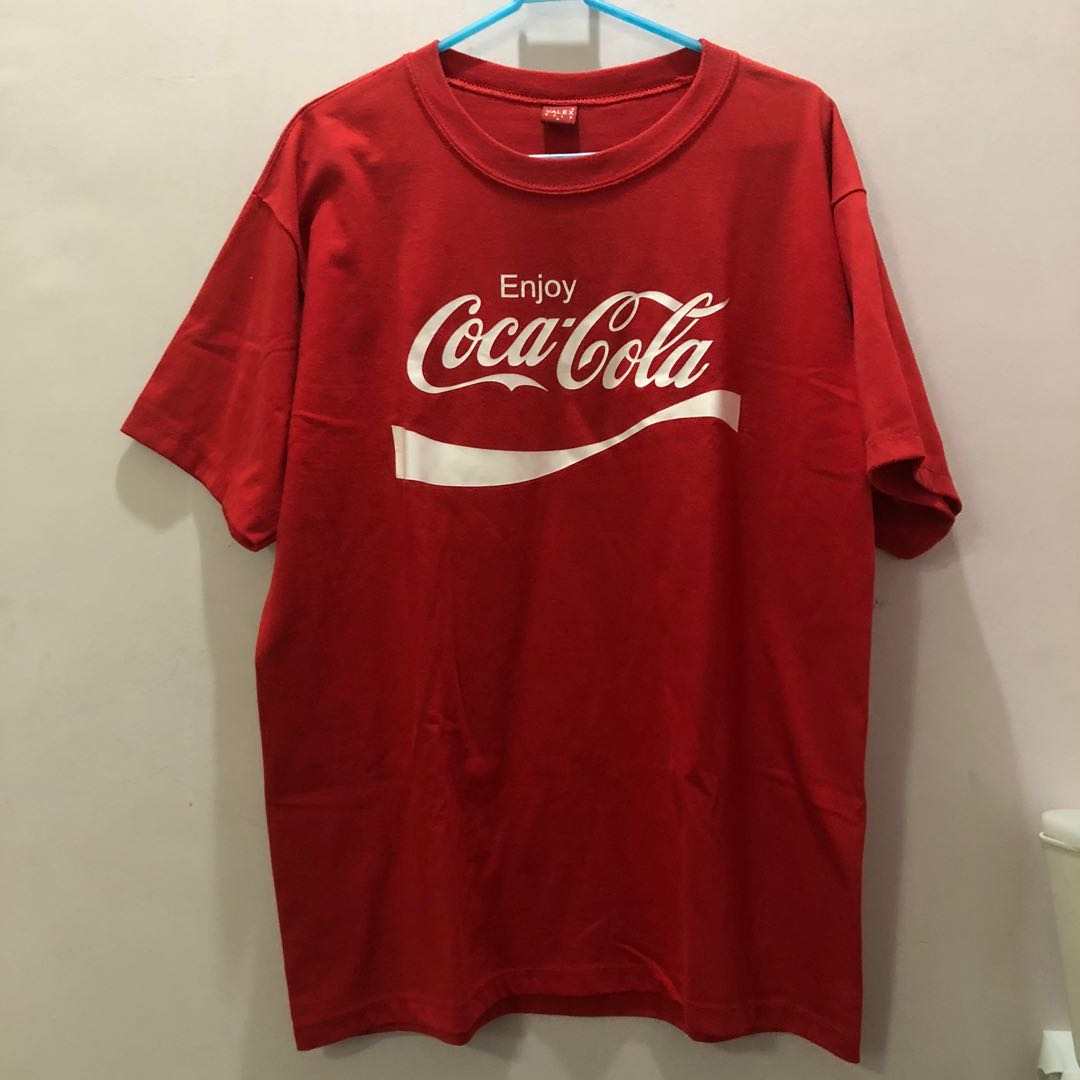 Oversized Coca-Cola Red Shirt, Women's Fashion, Tops, Shirts on Carousell