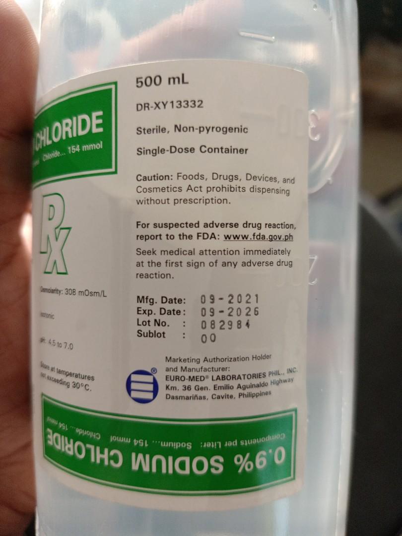 PNSS 500ml, Health & Nutrition, Medical Supplies & Tools on Carousell