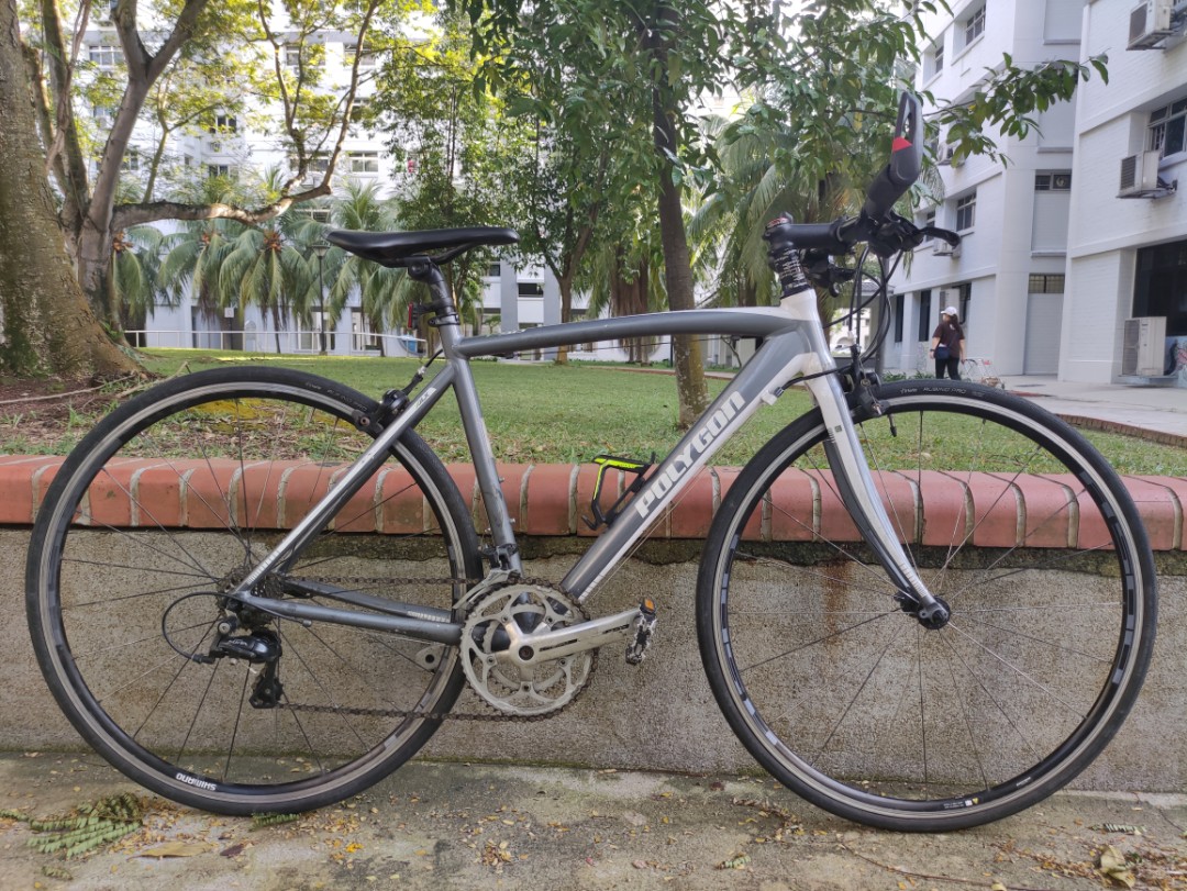 Polygon Helios F3 flat bar road bike hybrid bicycle size 50, Sports ...