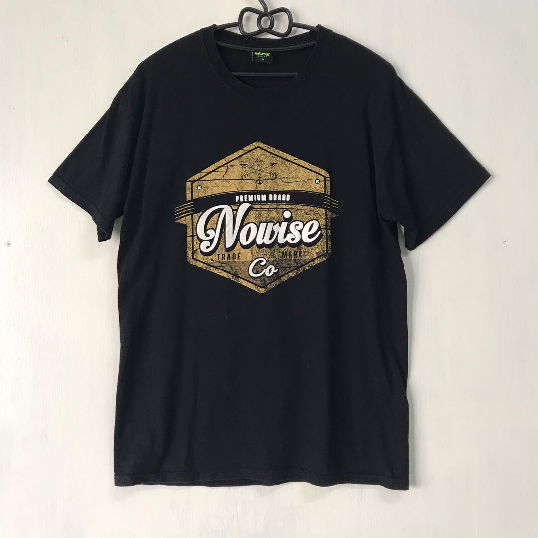 Premium brand nowise co black Tshirt, Men's Fashion, Tops & Sets ...