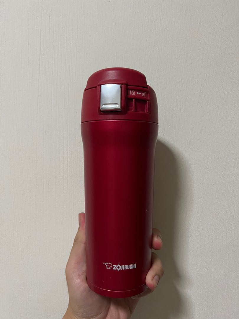 Red zojirushi flask, Furniture & Home Living, Kitchenware & Tableware ...