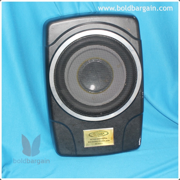 RODEK AW-800D 200W Active Amplified Flat Type Ultra Durable Subwoofer ...
