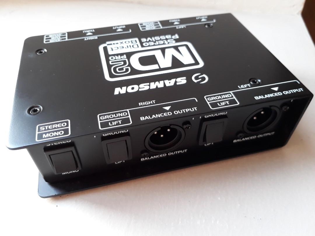 Samson MD2 Pro Stereo Passive Direct Box, Audio, Other Audio Equipment ...