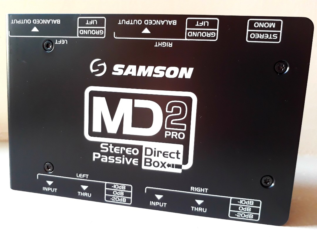 Samson MD2 Pro Stereo Passive Direct Box, Audio, Other Audio Equipment ...