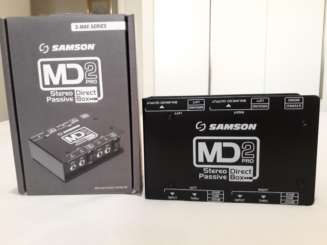 Samson MD2 Pro Stereo Passive Direct Box, Audio, Other Audio Equipment ...