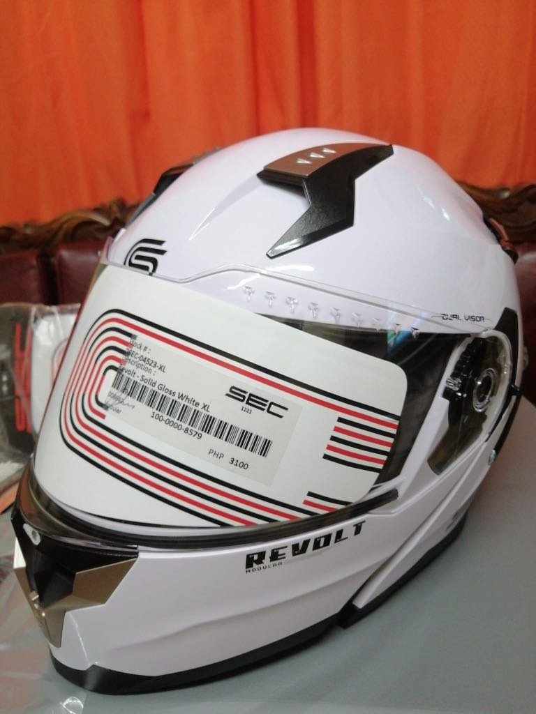 SEC Revolt (Modular) Full Face Helmet, Motorbikes, Motorbike Parts ...