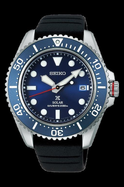 Seiko Prospex Solar Blue Dial 200m Diver Watch Silicone Strap SNE593 ...