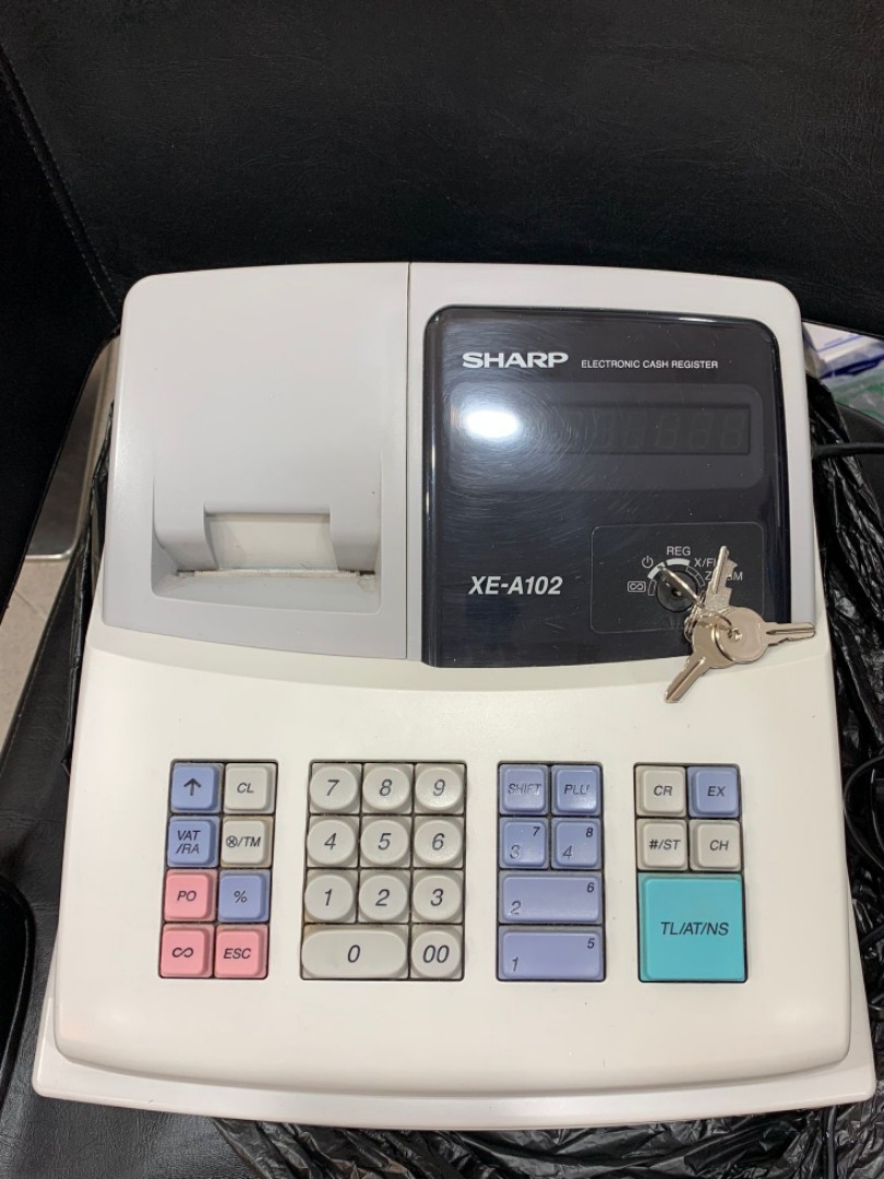 Sharp XE-A102 Electronic Cash Register, Computers & Tech, Office ...