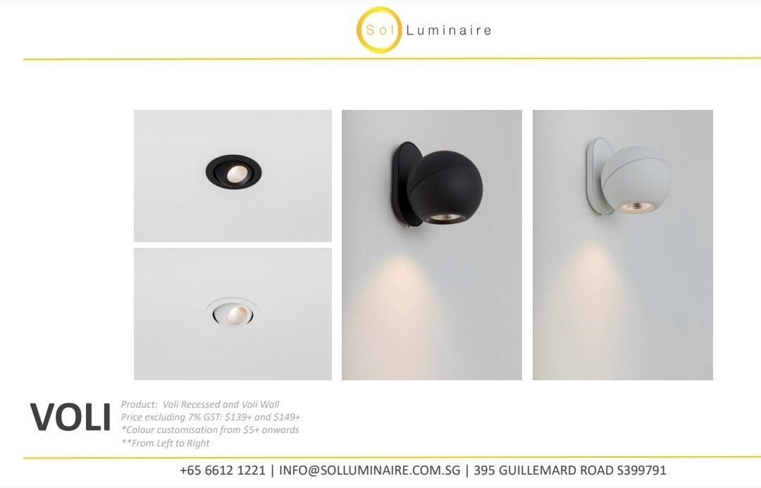 Sol Luminaire Voli (recessed) 13w (white) Ceiling Dimmable Lights ...