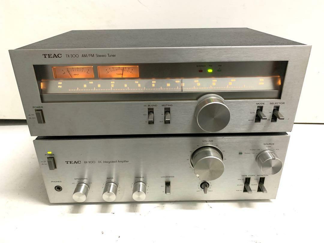 Teac BX-300 Stereo Integrated Amplifier + VINTAGE TEAC TX-300 AM/FM ...