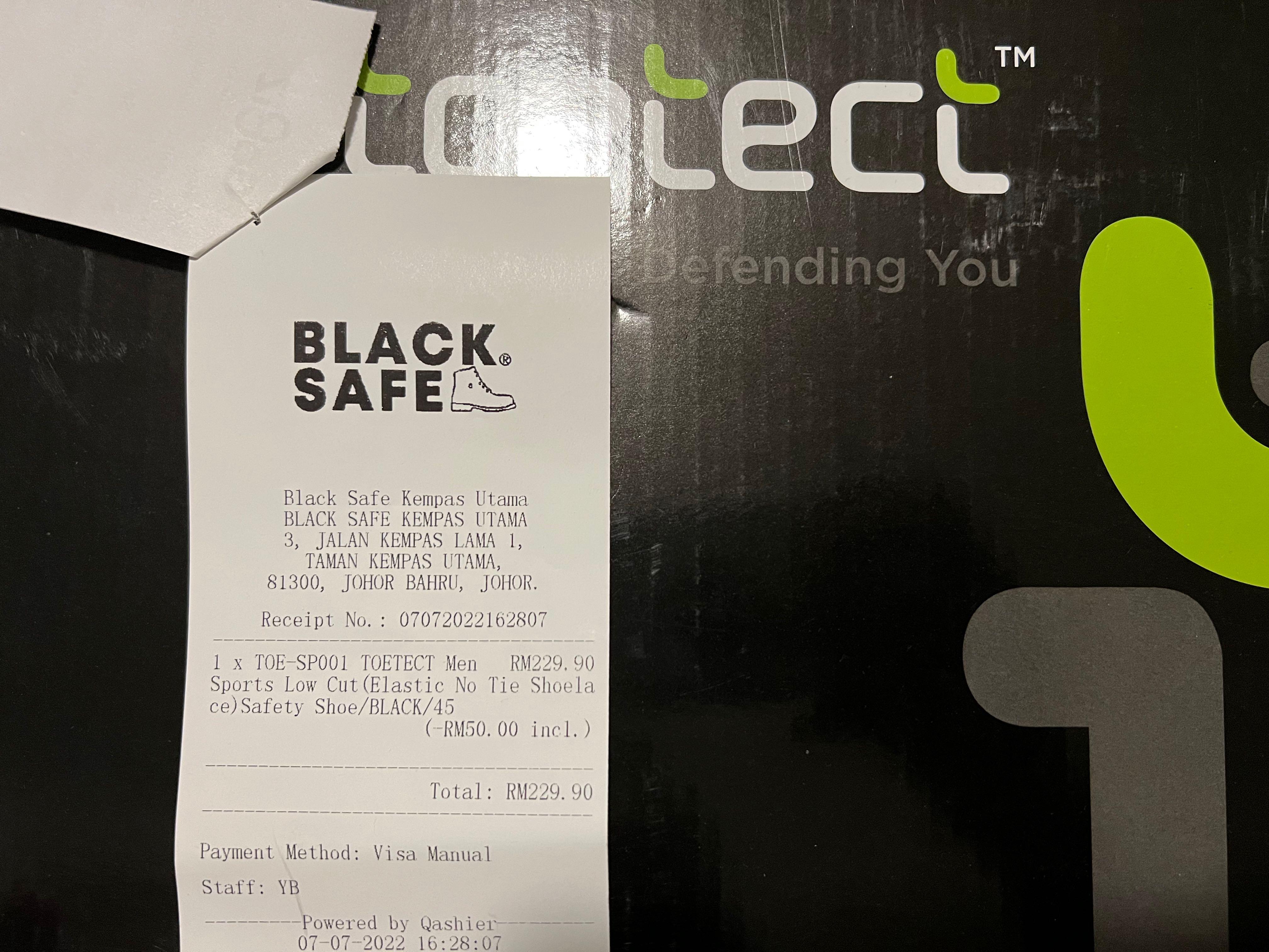 Toetect Safety Shoes, Men's Fashion, Footwear, Sneakers on Carousell