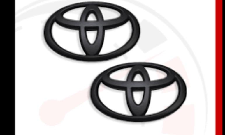 Toyota Wigo 2012-2022 Matte Black Logo Set, Car Parts & Accessories ...