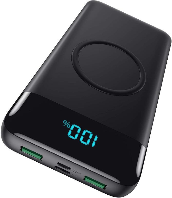 "Trswyop Wireless Power Bank 26800mAh -【15W Wireless Charging+25W PD ...