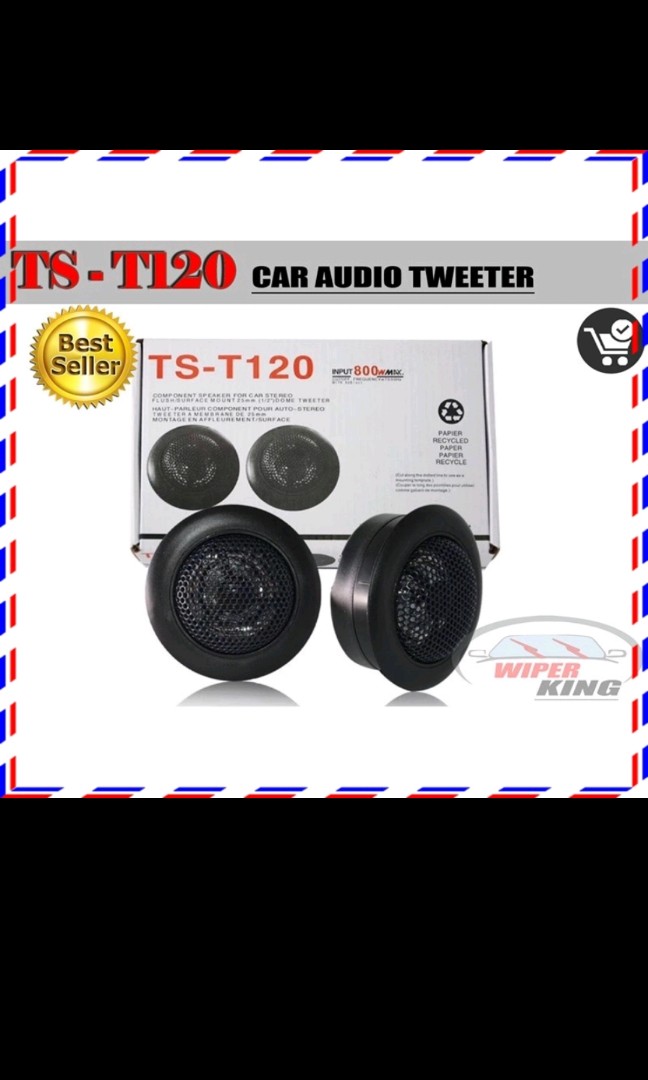 TS-T120 Tweeter Speaker (1 Pair), Auto Accessories on Carousell