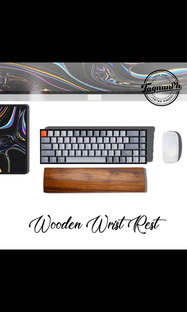 Wooden Wrist rest - 65% layout, Computers & Tech, Parts & Accessories ...