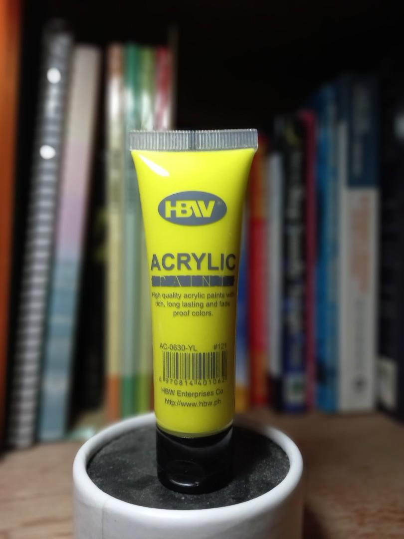 Yellow HBW Poster Paint, Hobbies & Toys, Stationary & Craft, Art ...