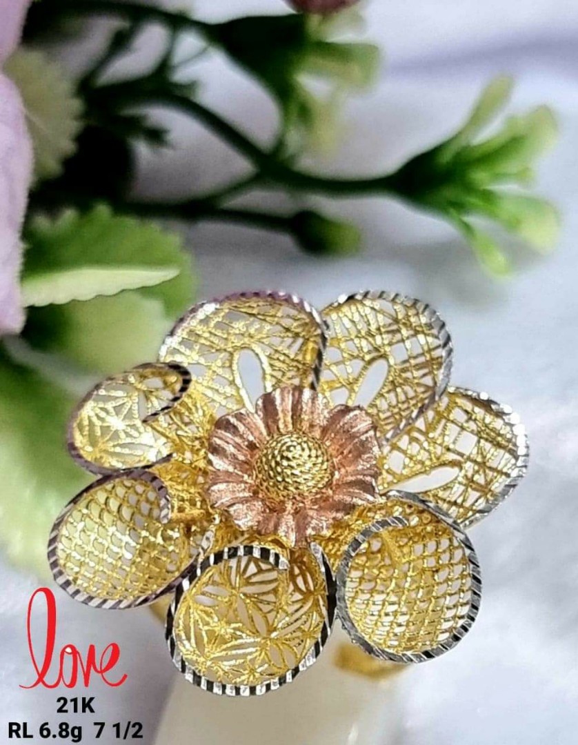 21K Gold Pawnable Ring, Women's Fashion, Jewelry & Organizers, Rings on ...