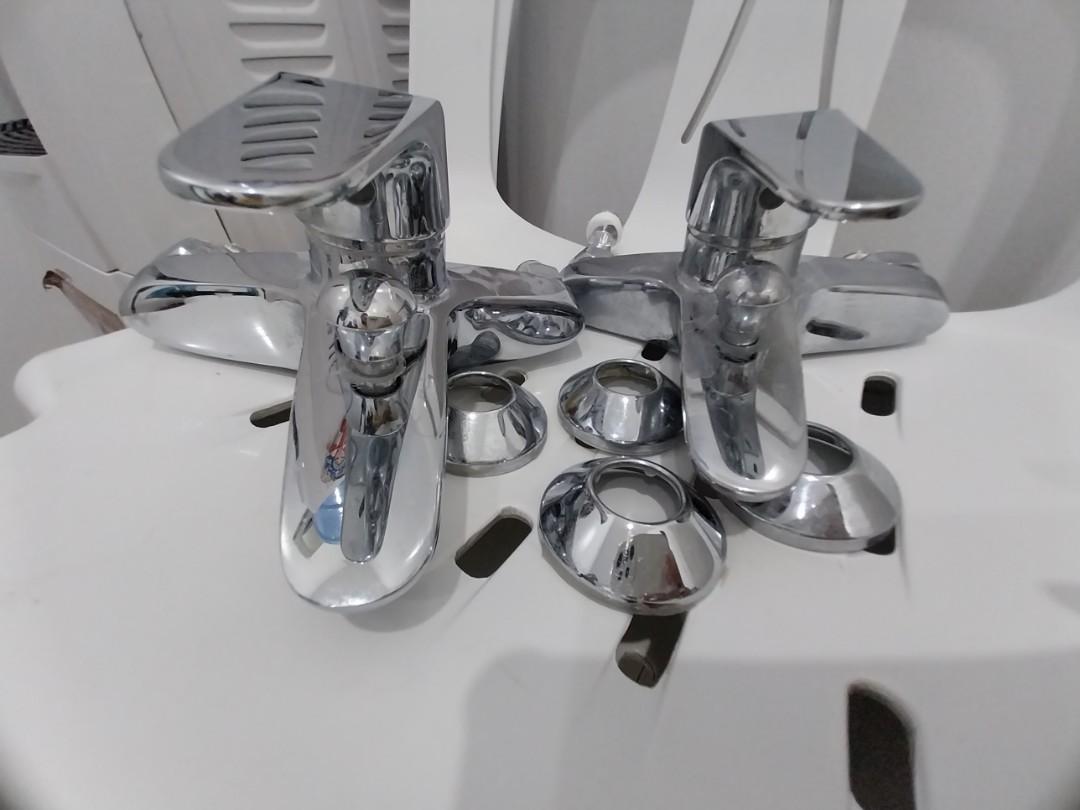 2 pieces of HCG shower mixer faucet, Furniture & Home Living, Bathroom ...