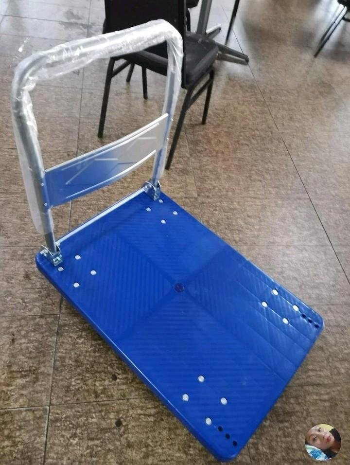 400kg Hard Plastic Heavy Duty Push Cart, Furniture & Home Living, Home ...