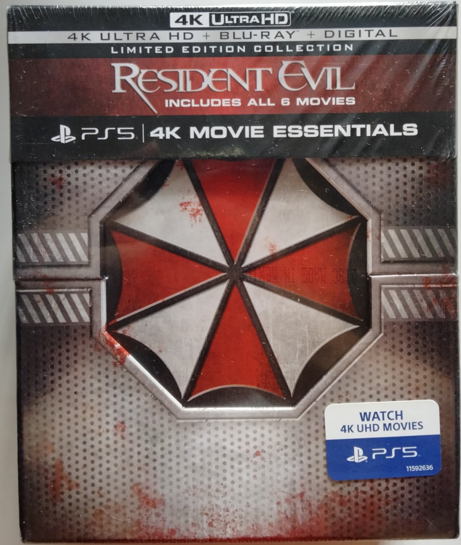 4K blu ray / bluray Resident Evil Limited Complete Collection 4K ...
