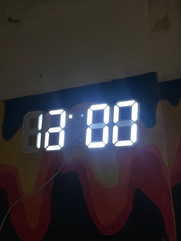 Aesthetic Digital Clock - Room Decor, Furniture & Home Living, Home ...
