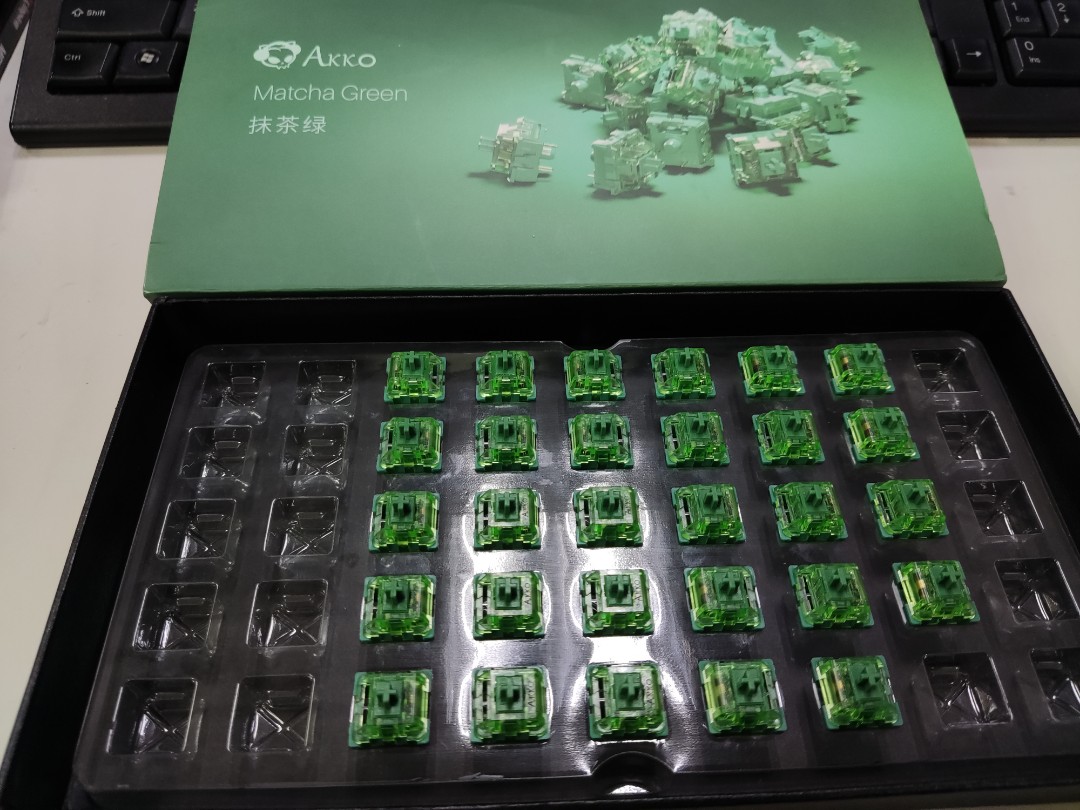 Akko matcha green (hand lubed), Computers & Tech, Parts & Accessories ...