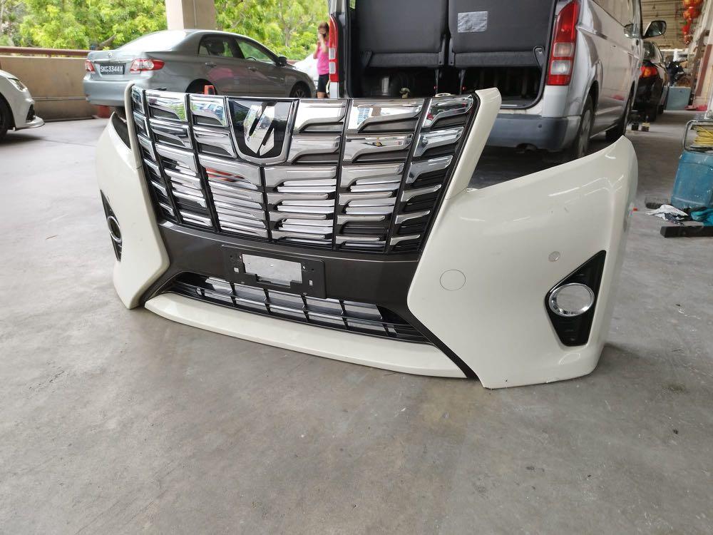 Alphard front bumper assembly set (from 2015), Car Accessories ...