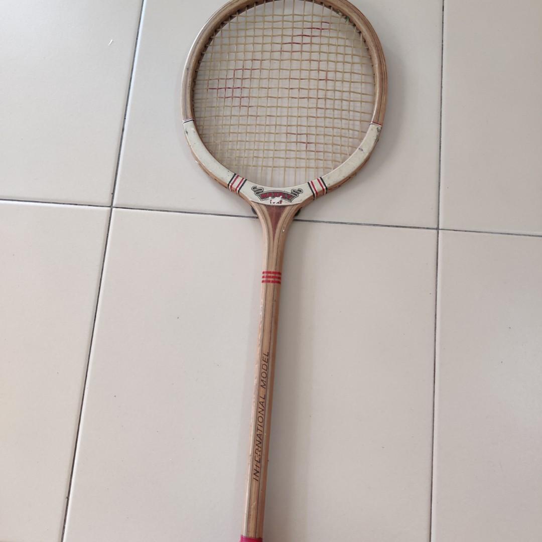 Antique wooden Squash racket, Sports Equipment, Sports & Games, Racket ...