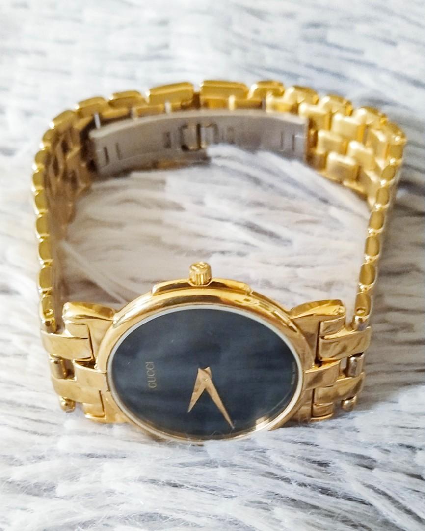 Authentic Gucci 3400M Gold Watch Excellent condition Adjustable S-L ...