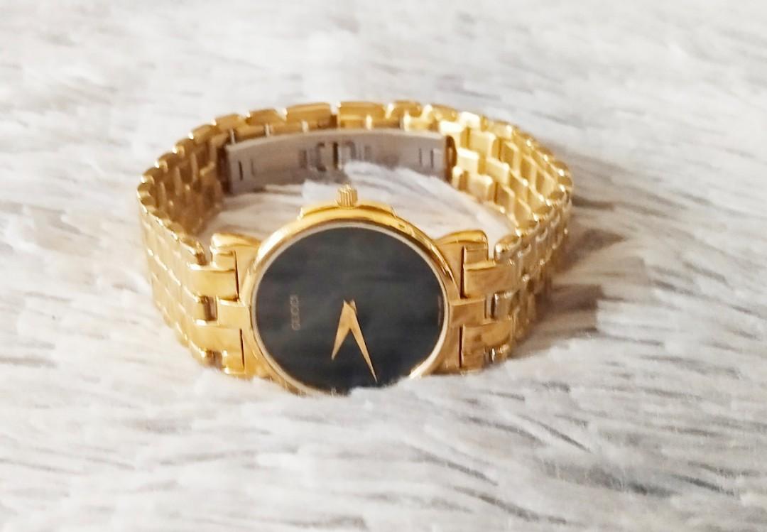 Authentic Gucci 3400M Gold Watch Excellent condition Adjustable S-L ...