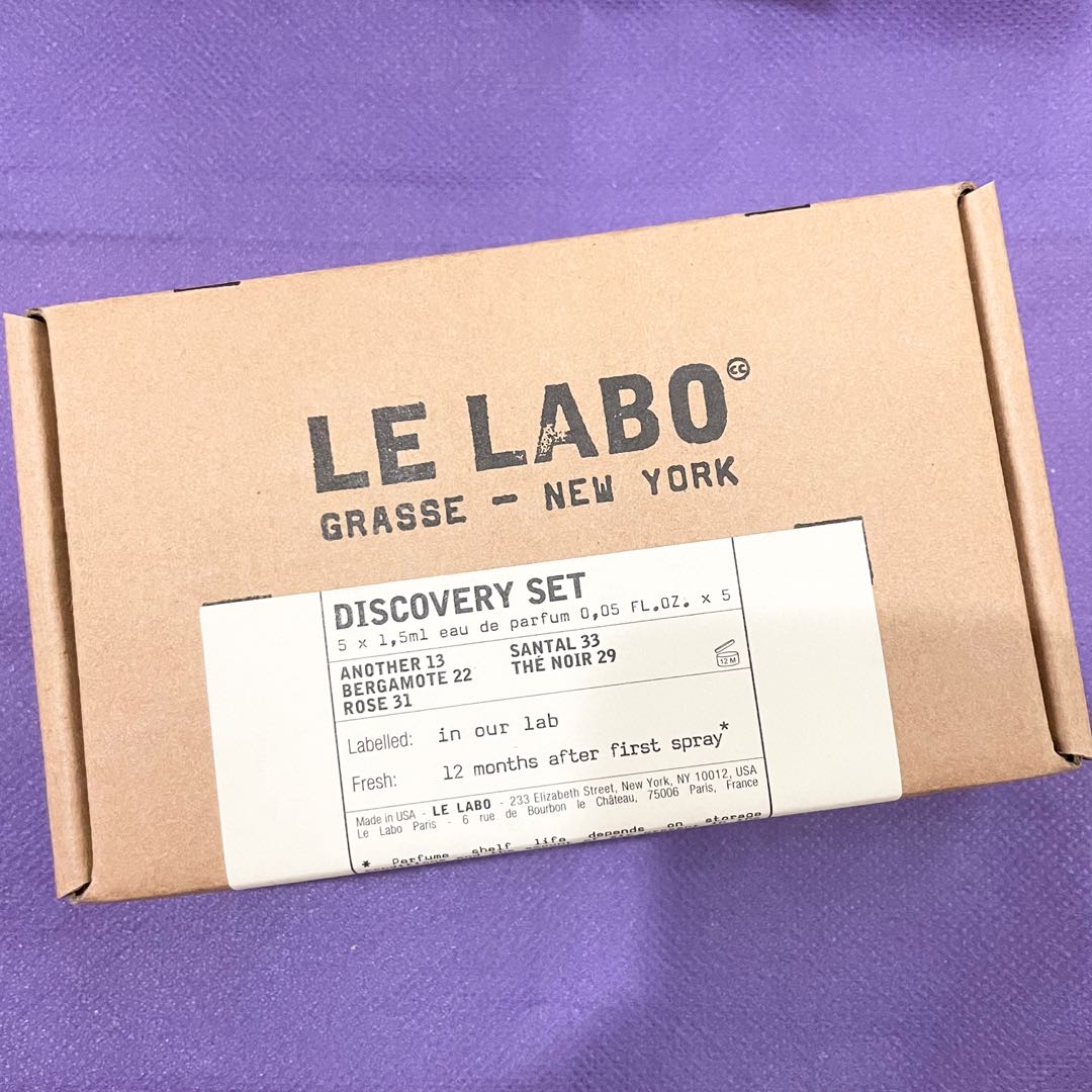 AUTHENTIC SET Le labo perfume discovery set another santal noir rose ...