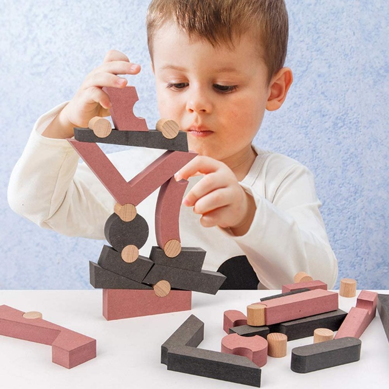 Baby Toys Educational Balancing Blocks Wooden Toys Gif, Hobbies & Toys ...