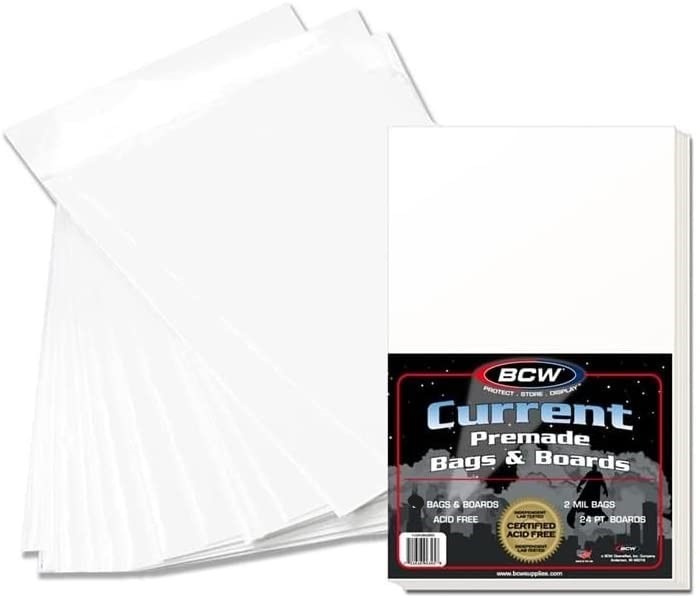 BCW 20 Premade Current / Modern Comic Bags and Boards, Hobbies & Toys ...