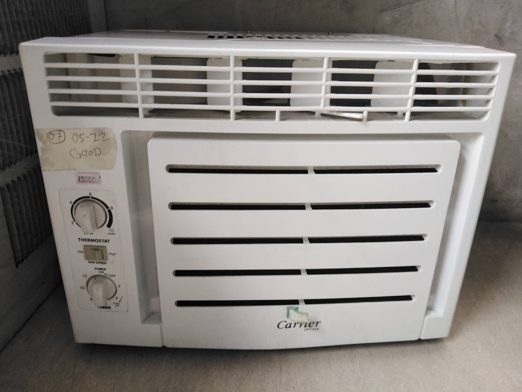 CARRIER .5HP WINDOW TYPE AIRCON, TV & Home Appliances, Air Conditioning ...