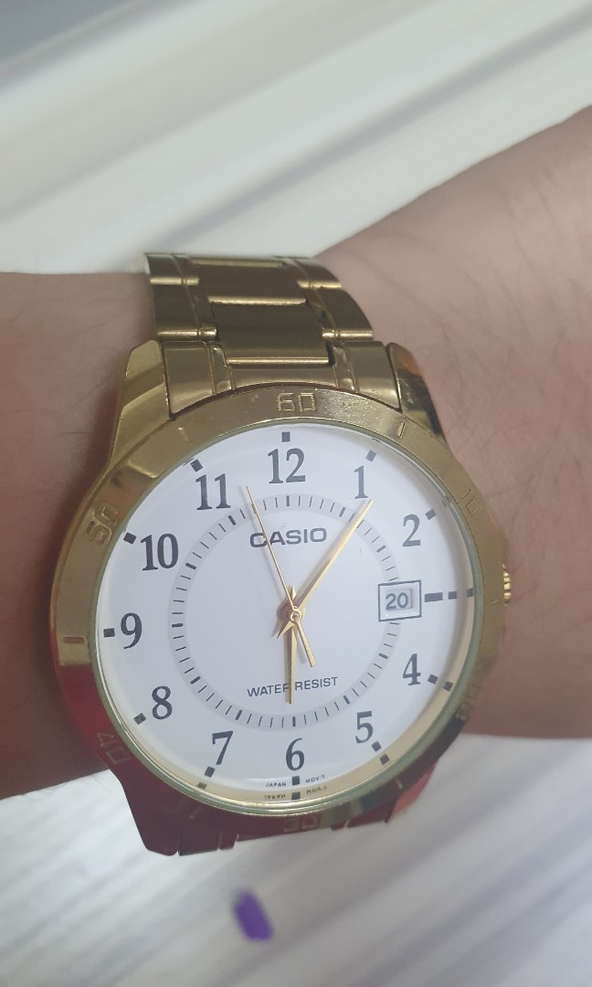 Casio Gold Ladies Watch Big Face, Women's Fashion, Watches ...