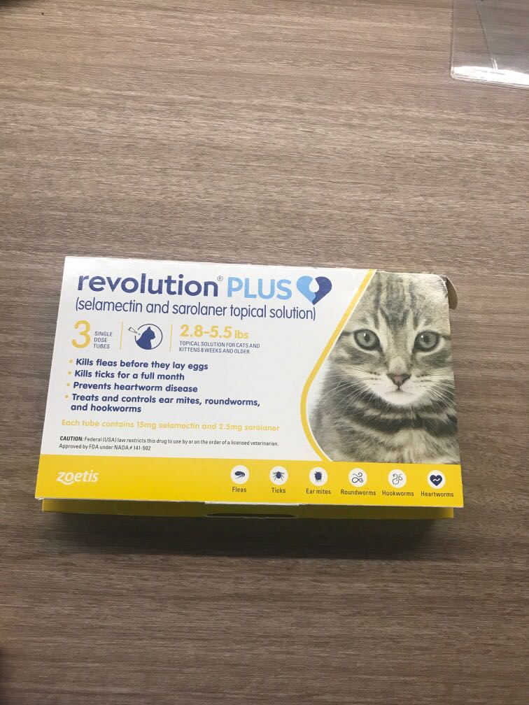 Cat Revolution Plus 2.8-5.5lbs 1 doze, Pet Supplies, Health & Grooming ...