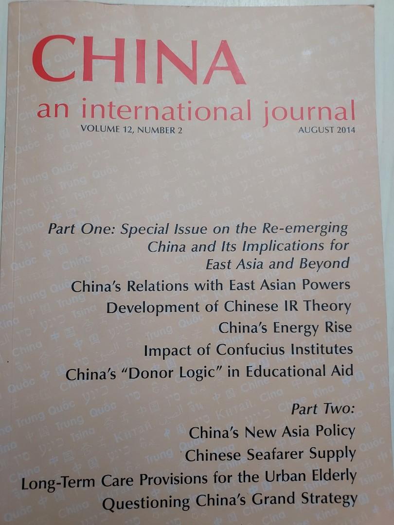 China: An International Journal, Hobbies & Toys, Books & Magazines ...