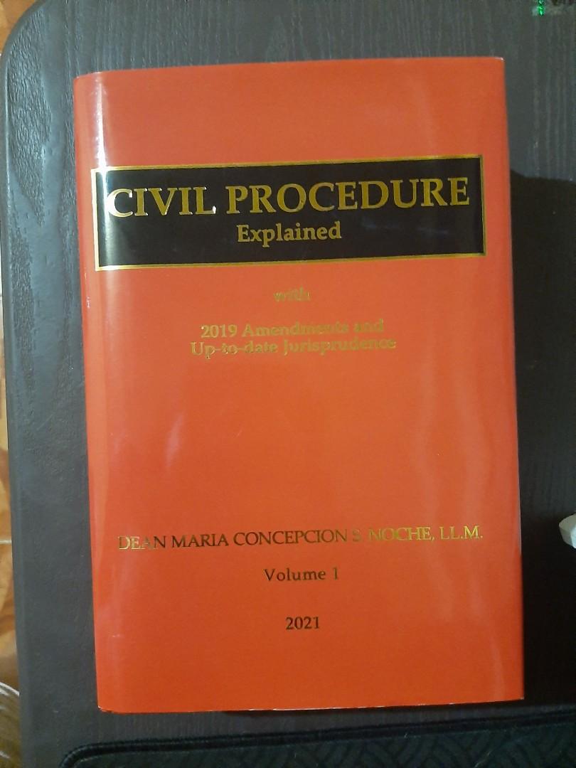Civil Procedure (CivPro) Noche 2021 Vol. 1&2, Hobbies & Toys, Books ...